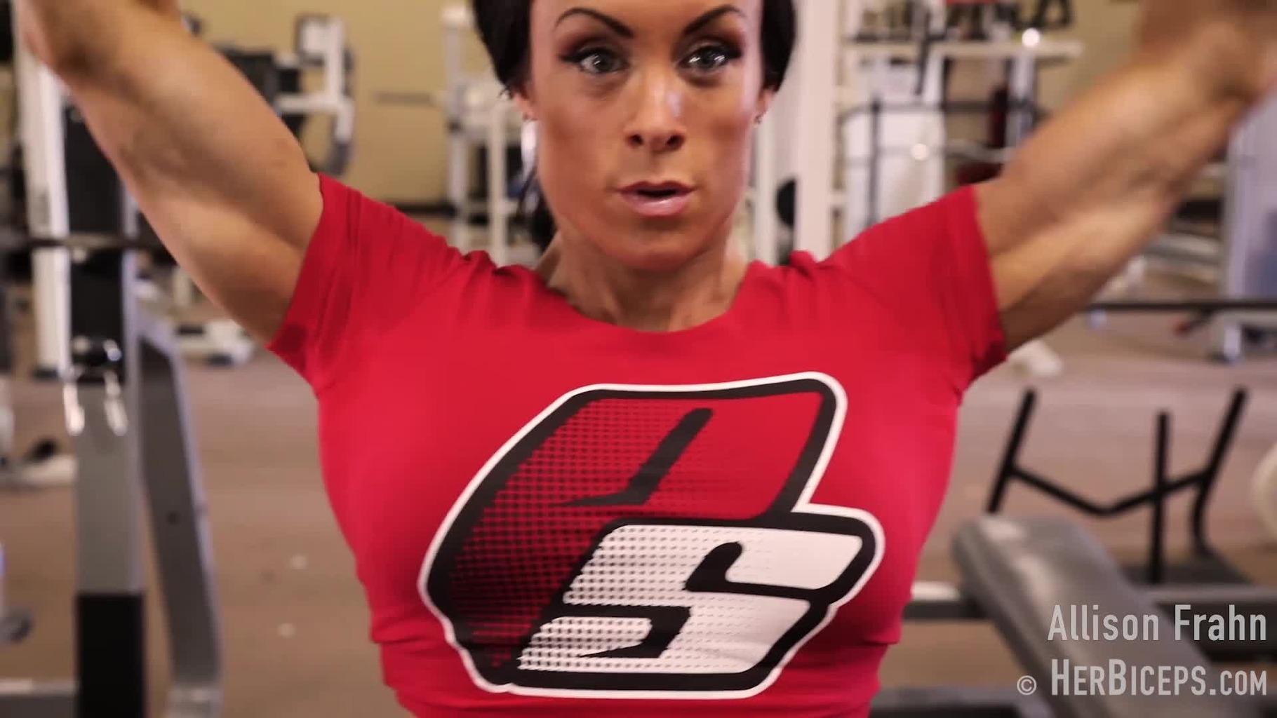 Alison Frahhn Shoulder Press - Female Muscle Videos - HerBiceps+